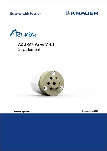 Valves | KNAUER Website